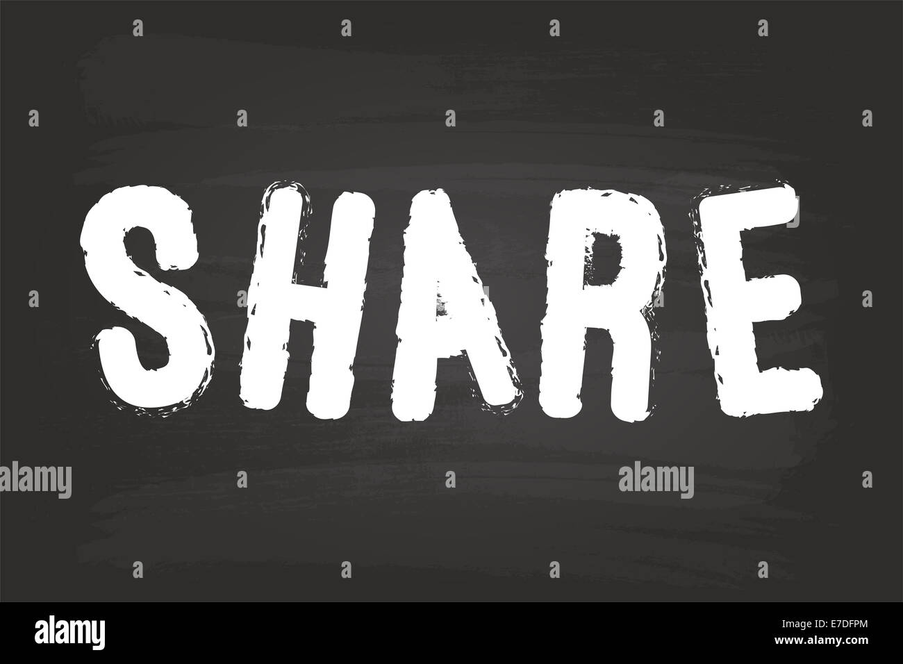 Share Word Sign On Blackboard Stock Photo - Alamy