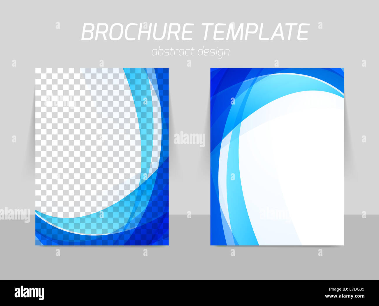 Back and front flyer template design Stock Photo - Alamy