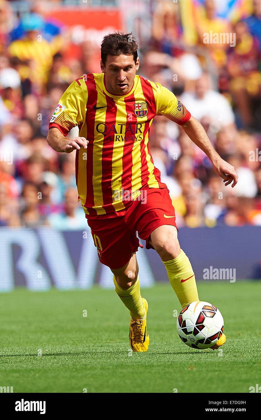 Lionel Messi (FC Barcelona), during La Liga soccer match between FC ...