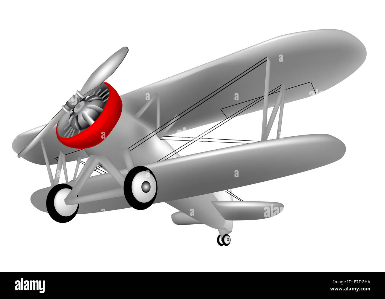 Vintage biplane wing Cut Out Stock Images & Pictures - Alamy