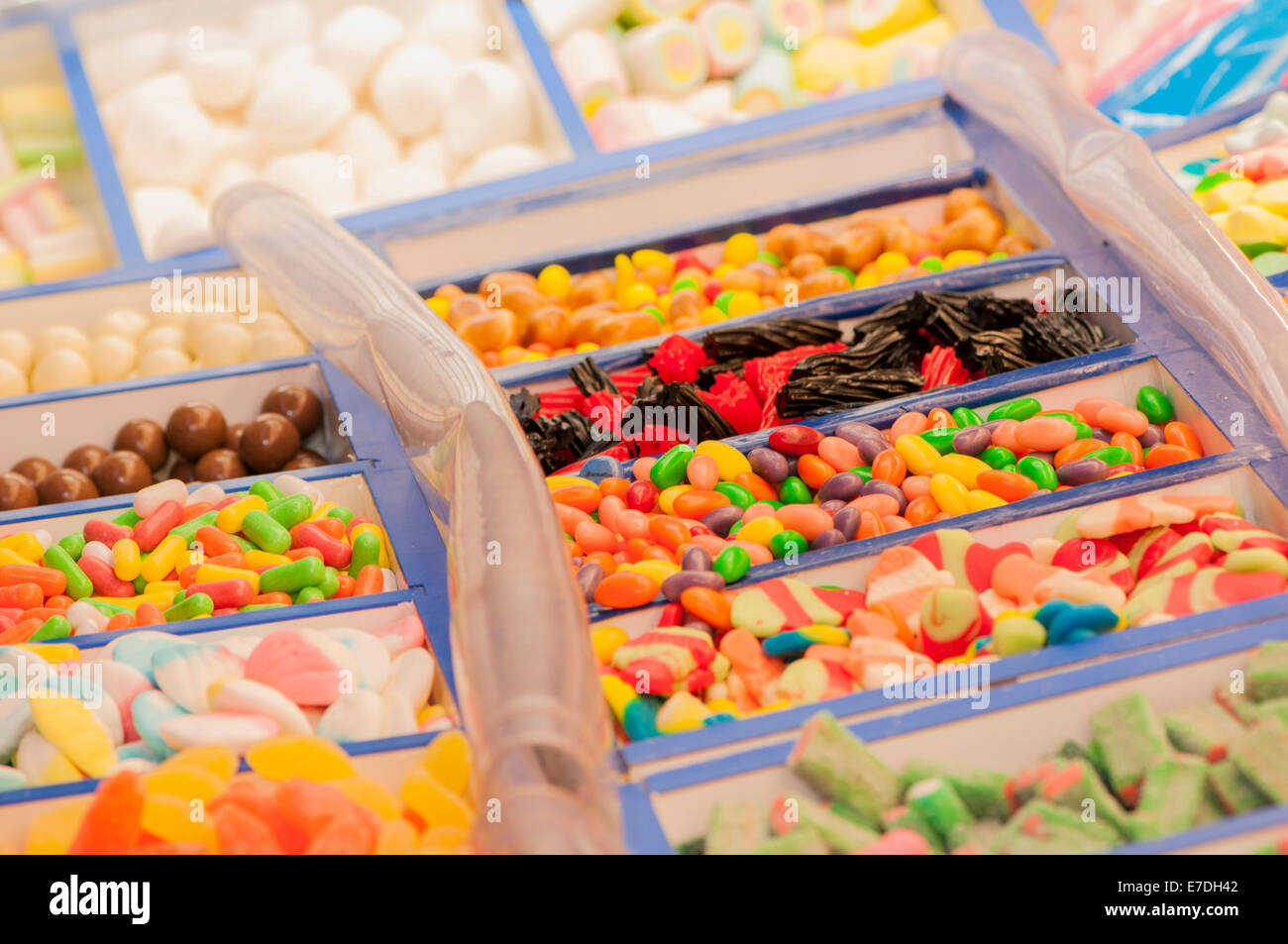 assortment of candies of different colors and flavors Stock Photo - Alamy