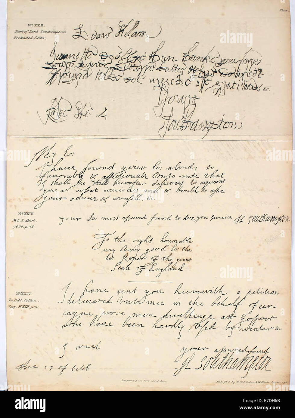 William shakespeare signature handwriting hi-res stock photography and ...