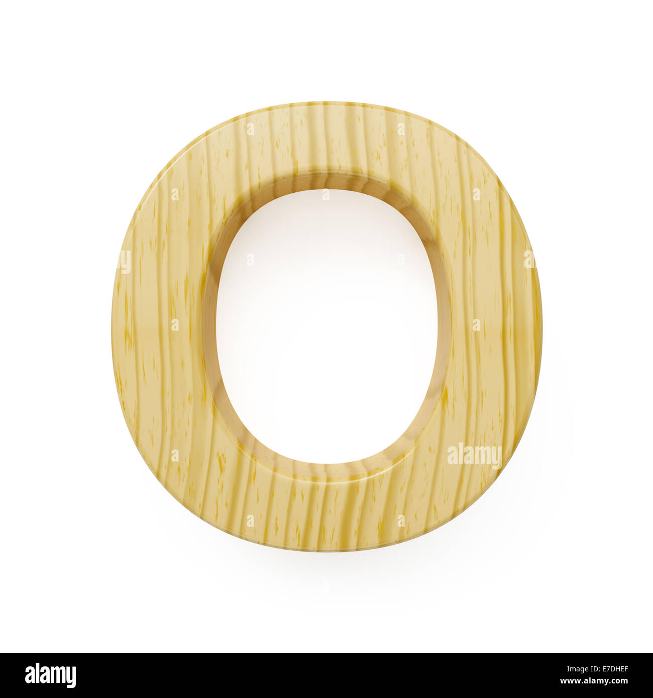 Wood alphabet letter symbol - O. Isolated on white background Stock ...