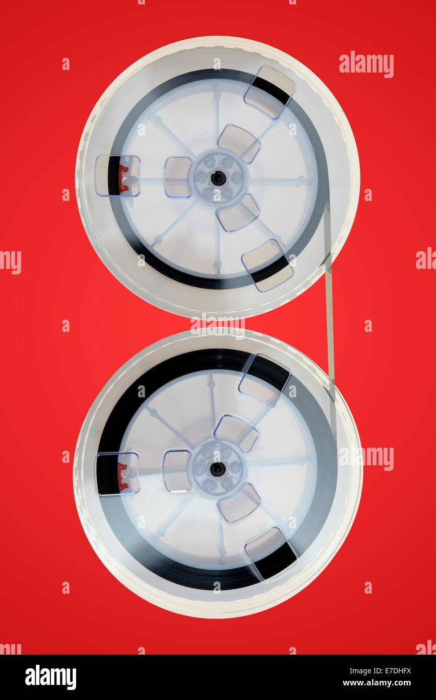 A close up shot of VHS Internal ribbon tape Stock Photo - Alamy