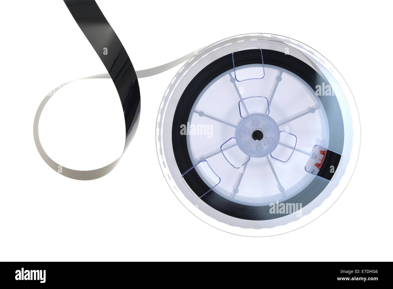 A close up shot of VHS Internal ribbon tape Stock Photo - Alamy