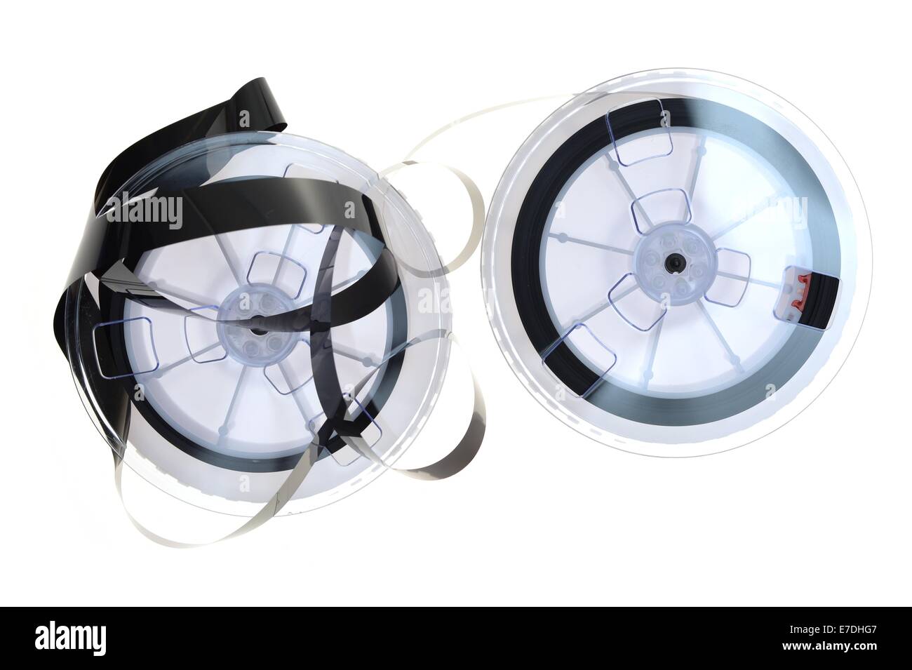 A close up shot of VHS Internal ribbon tape Stock Photo - Alamy