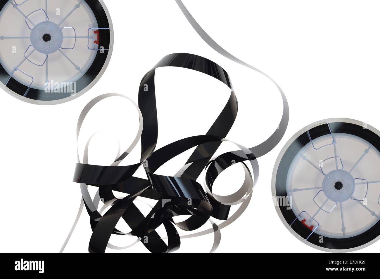 A close up shot of VHS Internal ribbon tape Stock Photo - Alamy