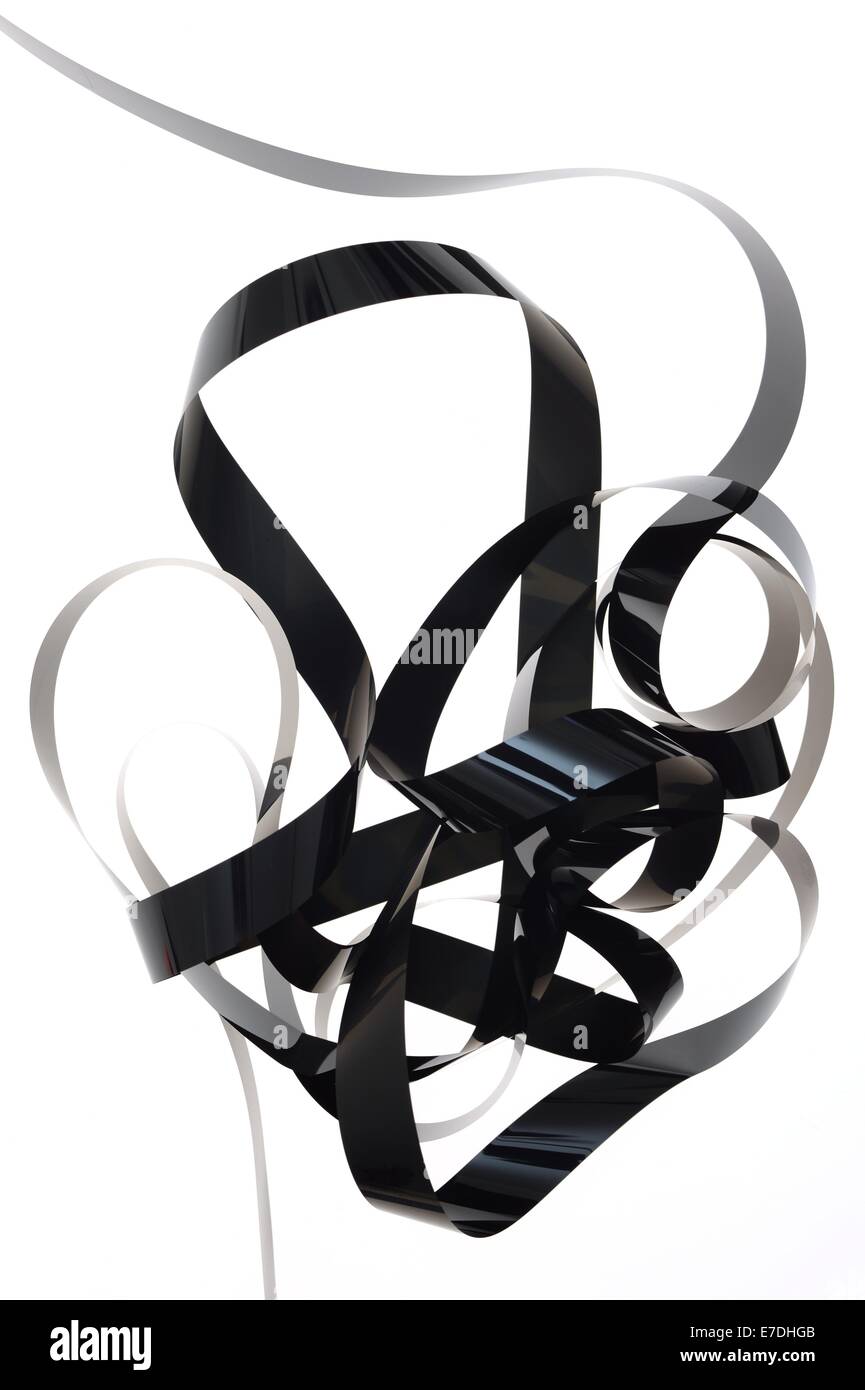 A close up shot of VHS Internal ribbon tape Stock Photo - Alamy