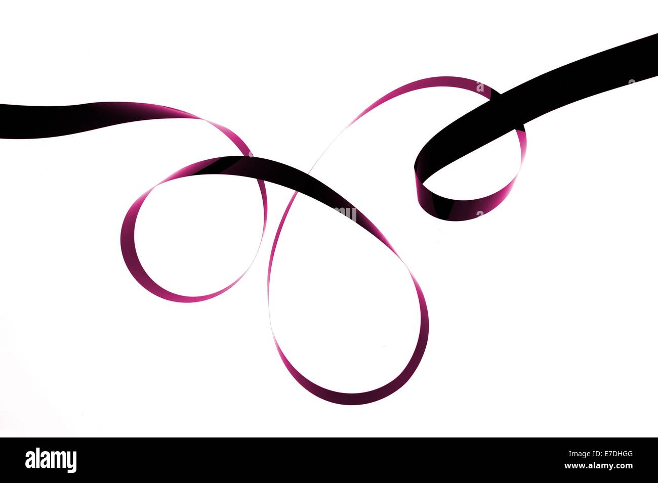 A close up shot of VHS Internal ribbon tape Stock Photo - Alamy