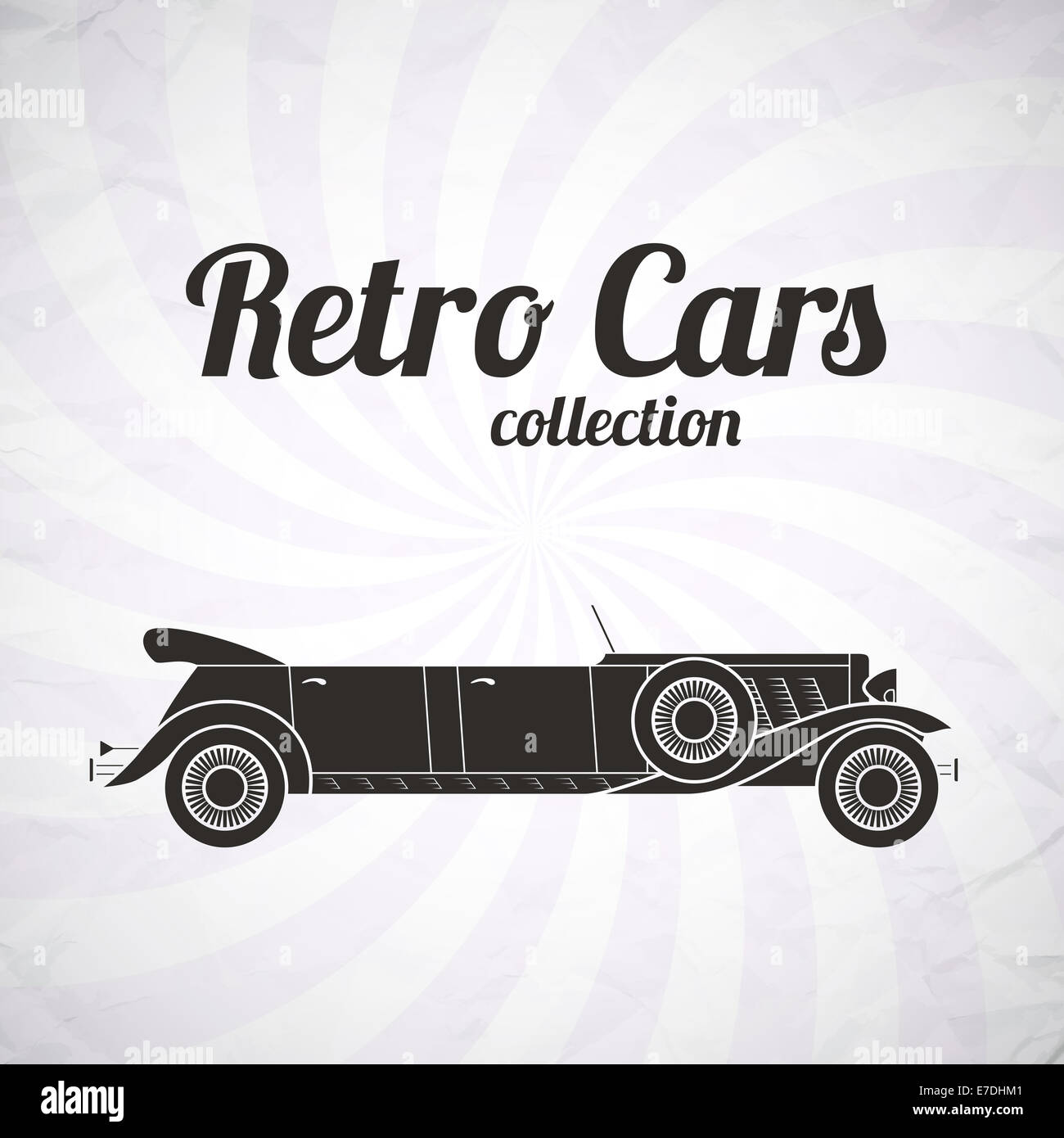 Retro limousine cabriolet car, vintage collection Stock Photo - Alamy