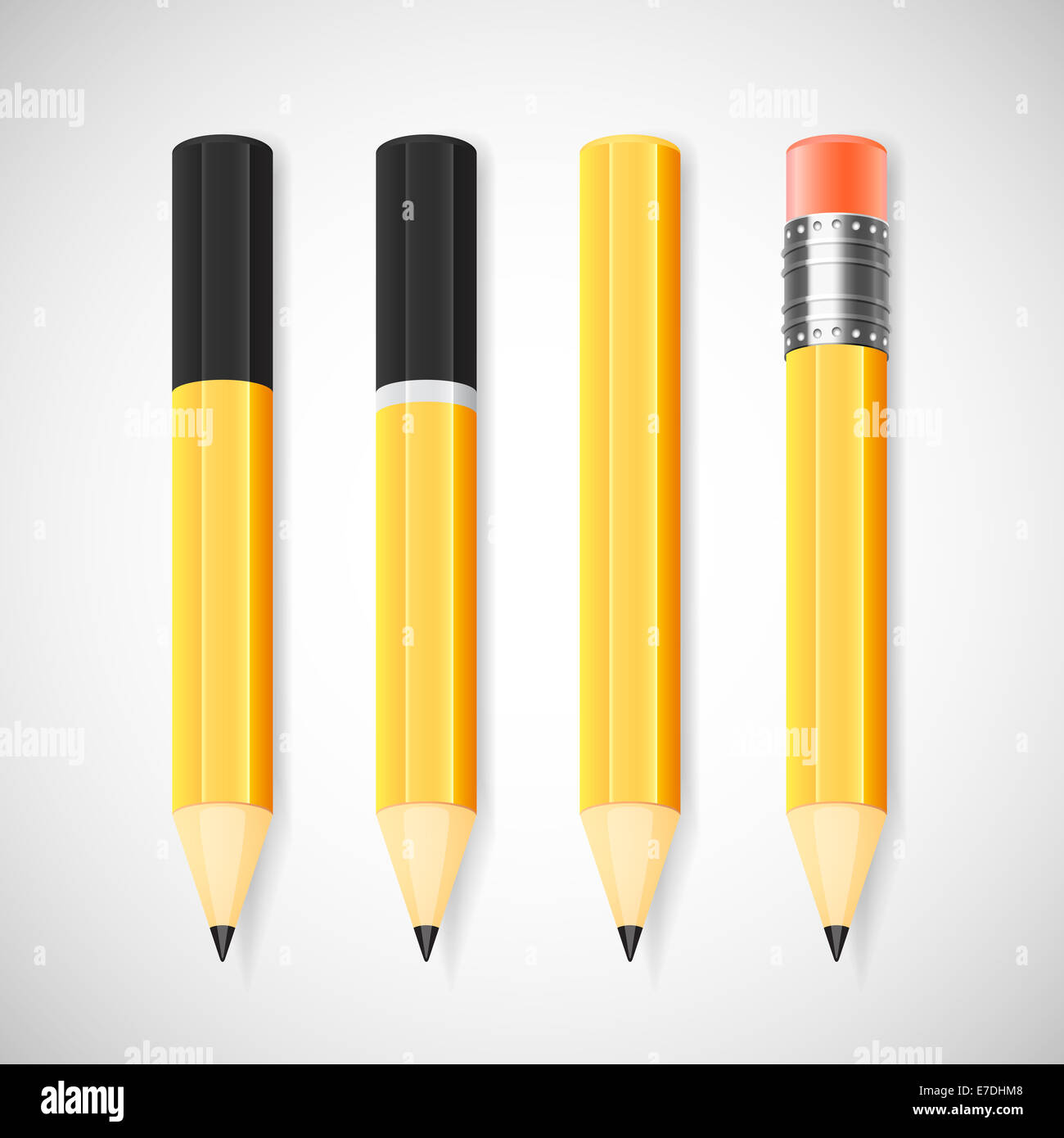 Vector pencil set Stock Photo - Alamy
