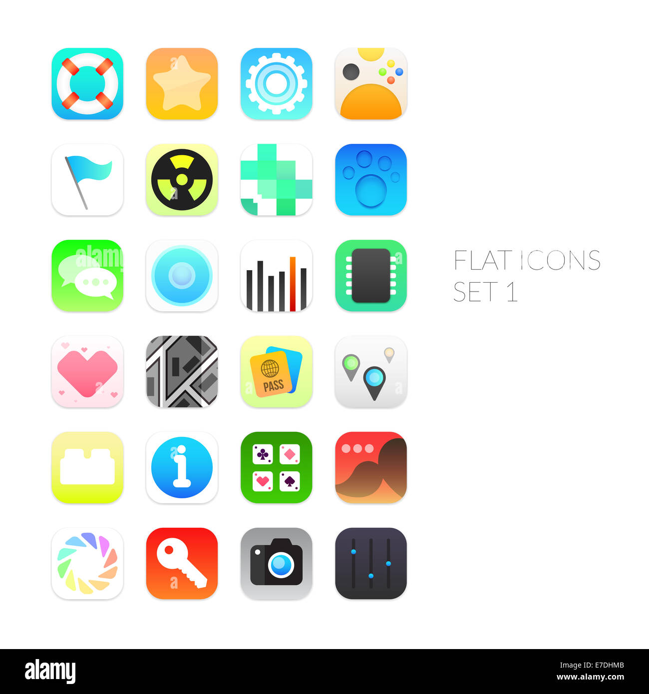 Flat gradient icon Cut Out Stock Images & Pictures - Alamy