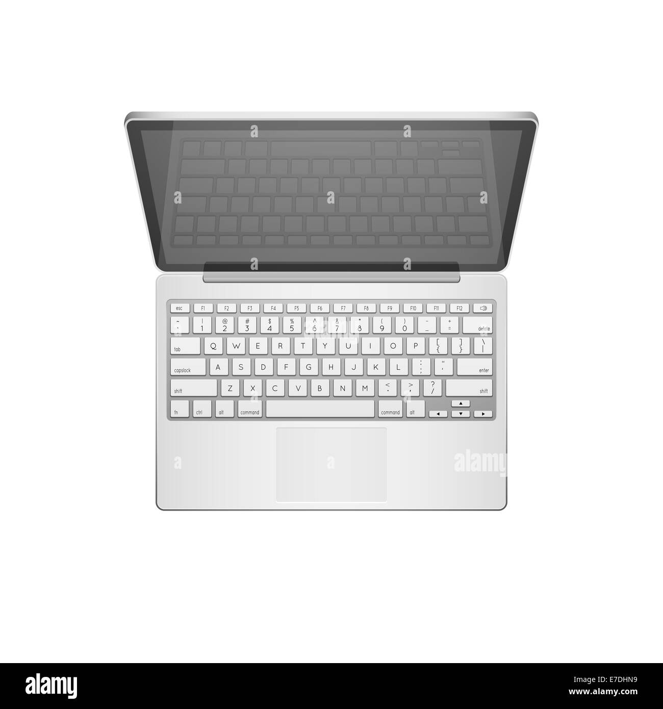 Laptop blank screen vector Cut Out Stock Images & Pictures - Alamy
