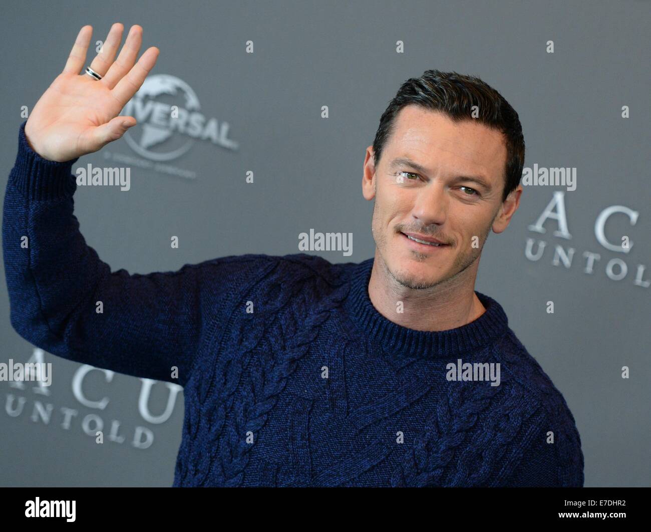 Berlin, Germany. 15th Sep, 2014. The British actor Luke Evans poses at ...