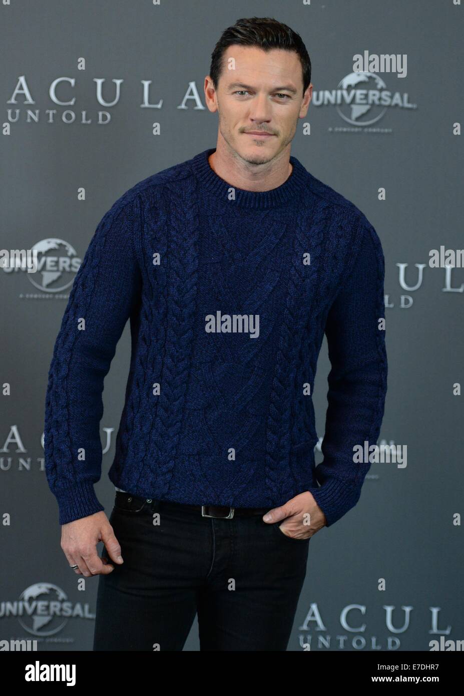 Berlin, Germany. 15th Sep, 2014. The British actor Luke Evans poses at ...