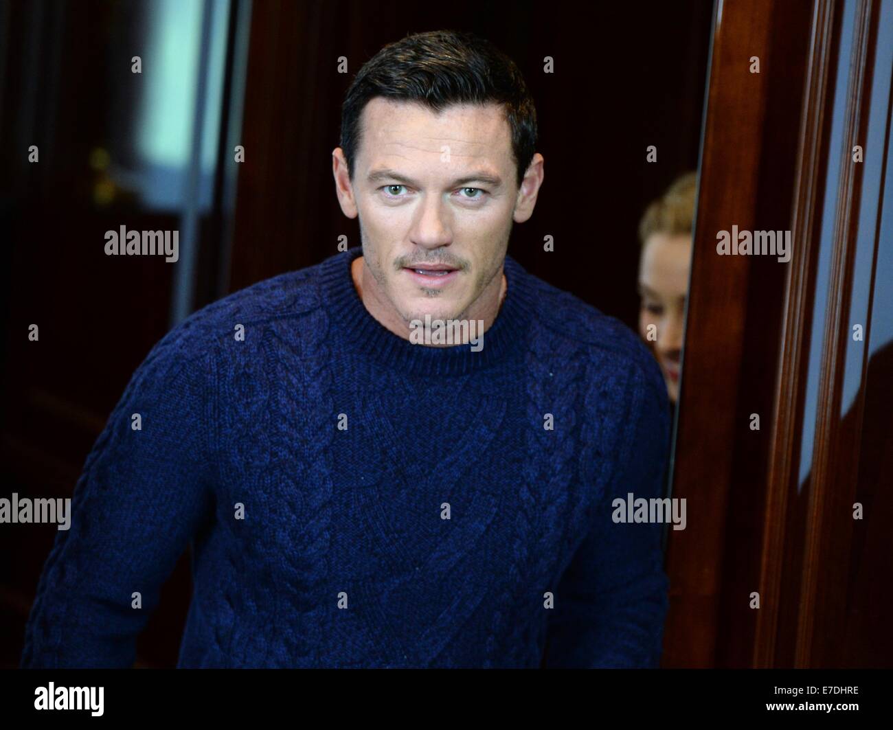 Berlin, Germany. 15th Sep, 2014. The British actor Luke Evans poses at ...