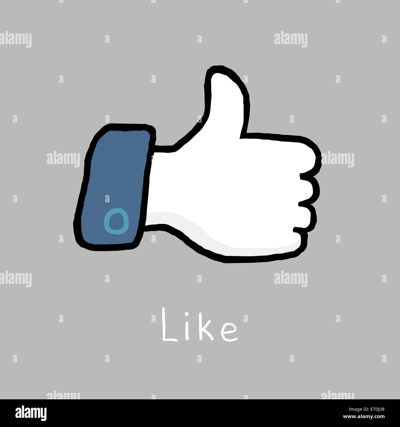 Like, vector illustration Stock Photo - Alamy