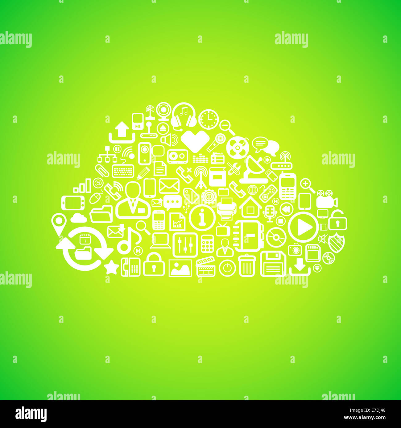 Computer cloud icon Stock Photo - Alamy