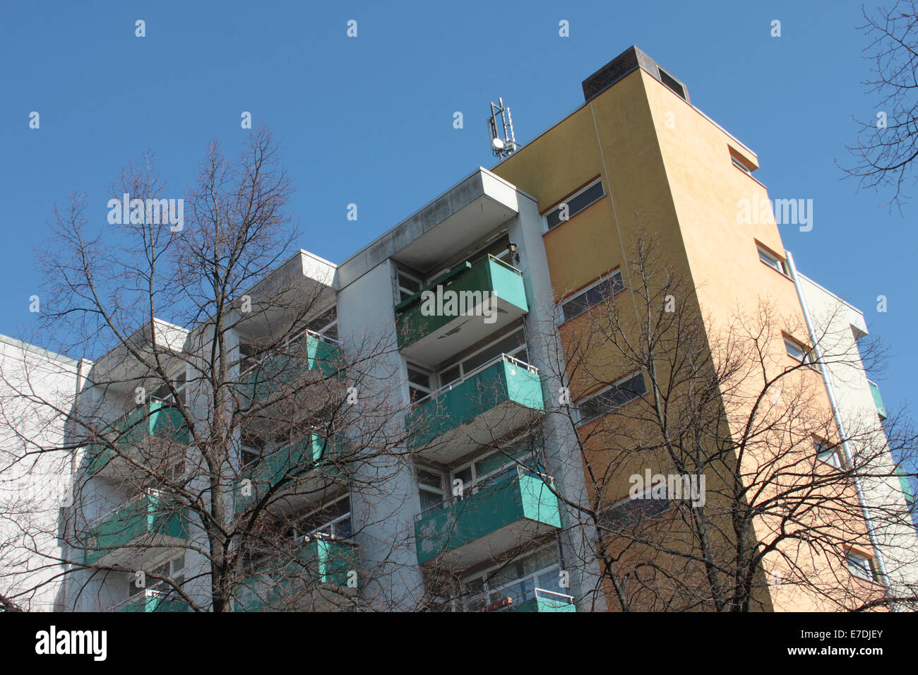East German Berlin Apartment Block High Resolution Stock Photography ...