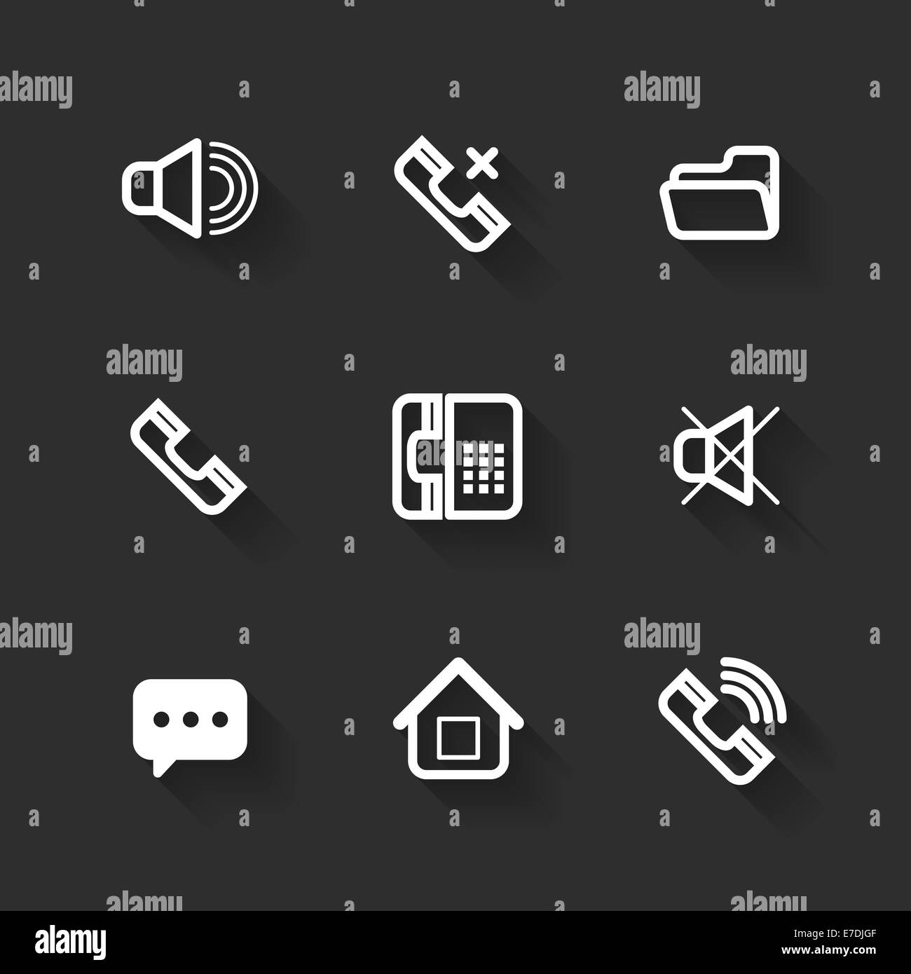 Vector design flat icons Stock Photo - Alamy