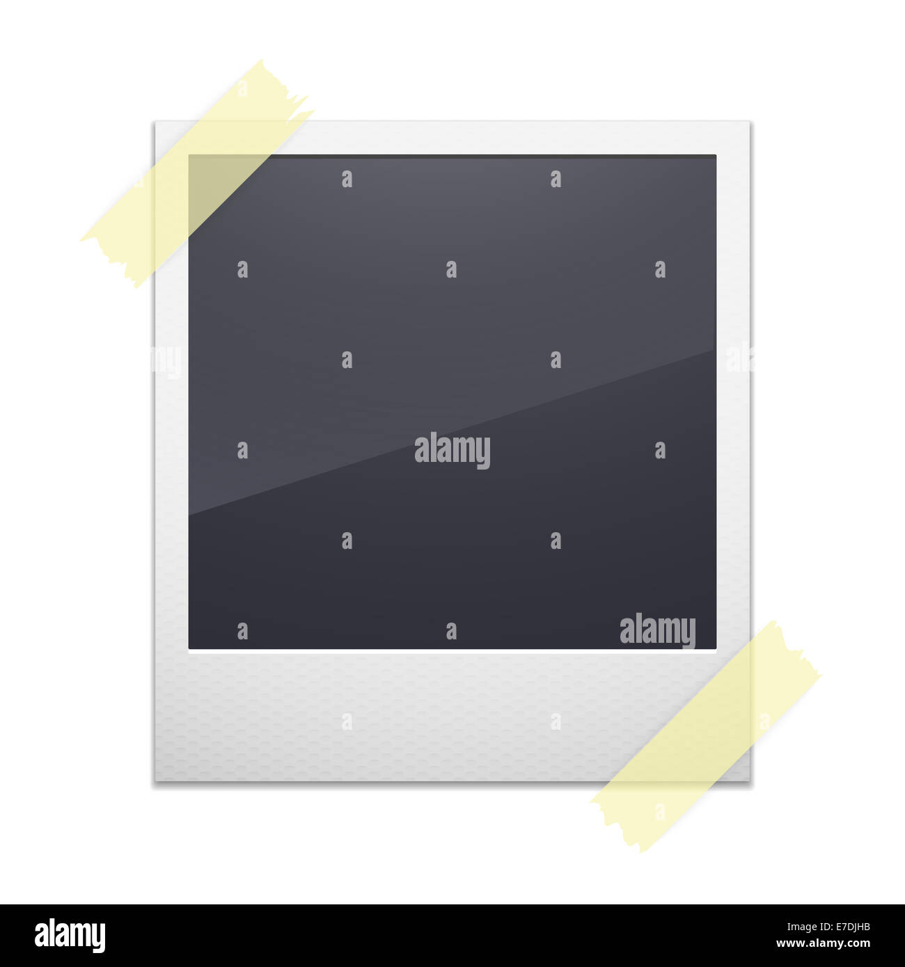 Retro photo frame isolated on white background Stock Photo - Alamy