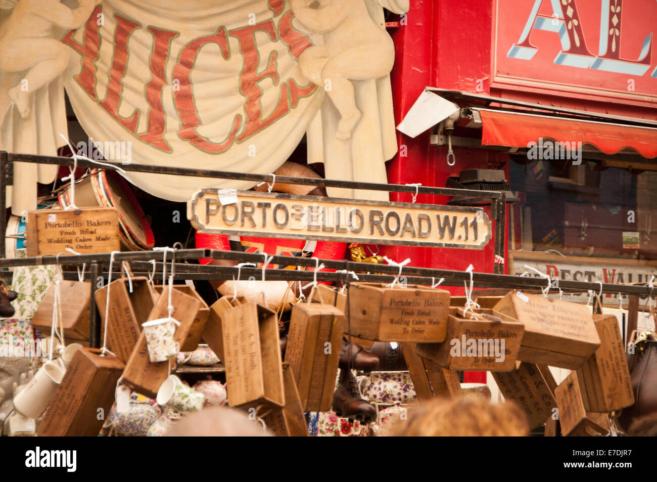 Portobello Road Street Sign London Stock Photo - Alamy