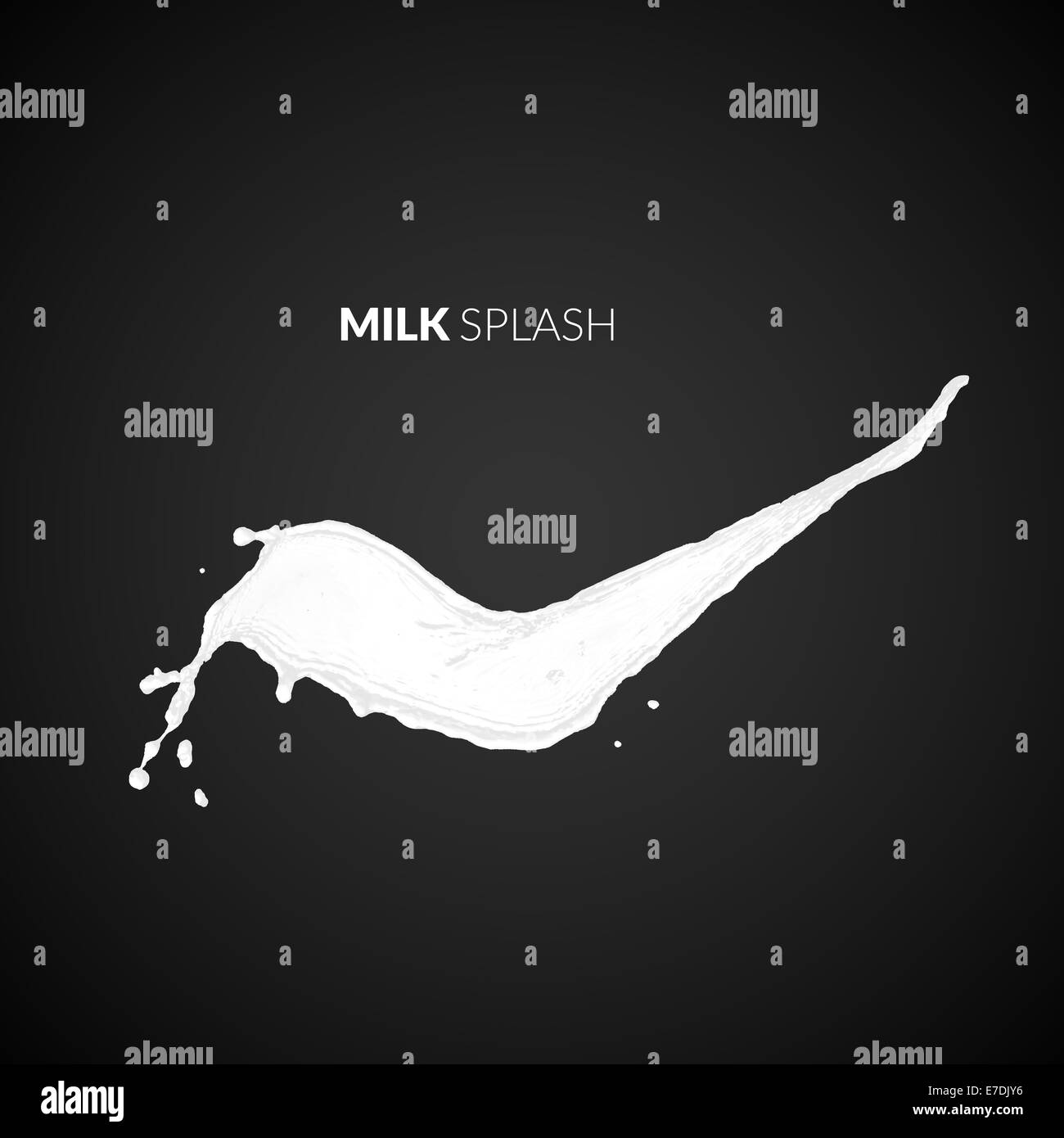 Milk splash, isolated on black background Stock Photo - Alamy
