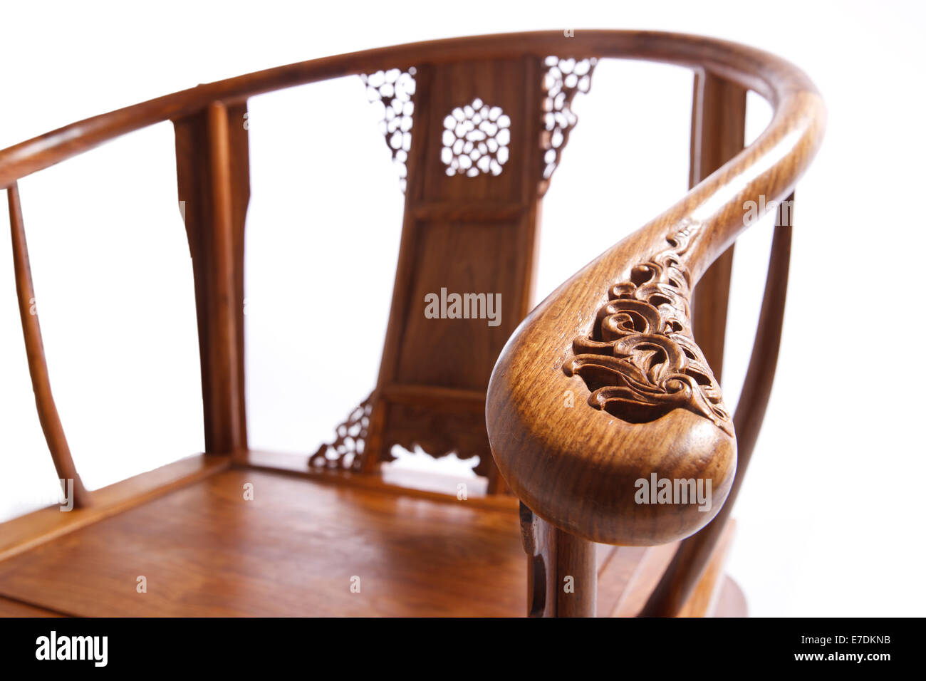 Close-up of Chinese traditional chair Stock Photo - Alamy