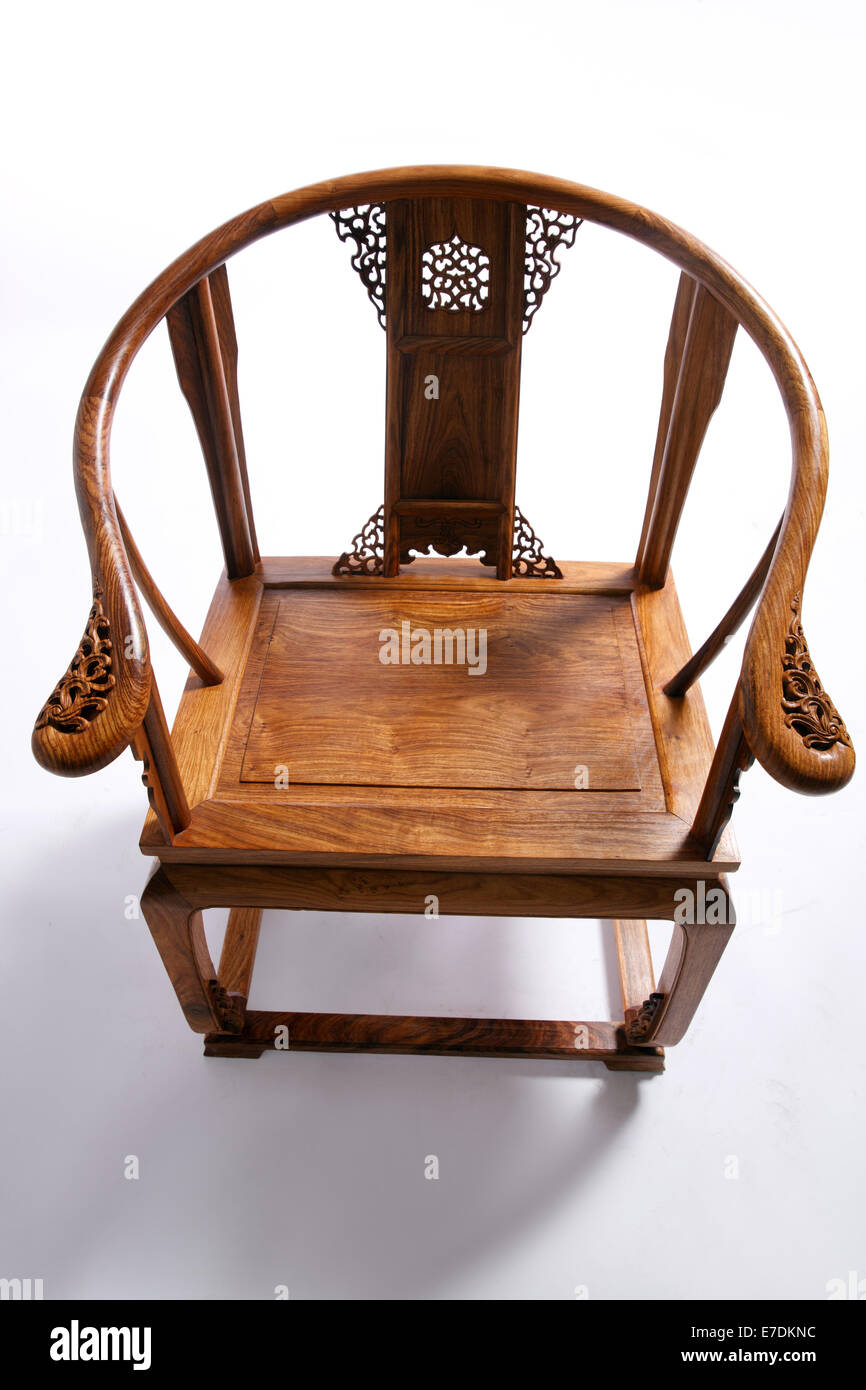 Close-up of Chinese traditional chair Stock Photo - Alamy