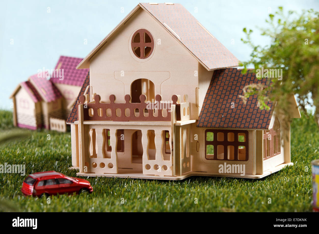 Architectural model and car model Stock Photo - Alamy