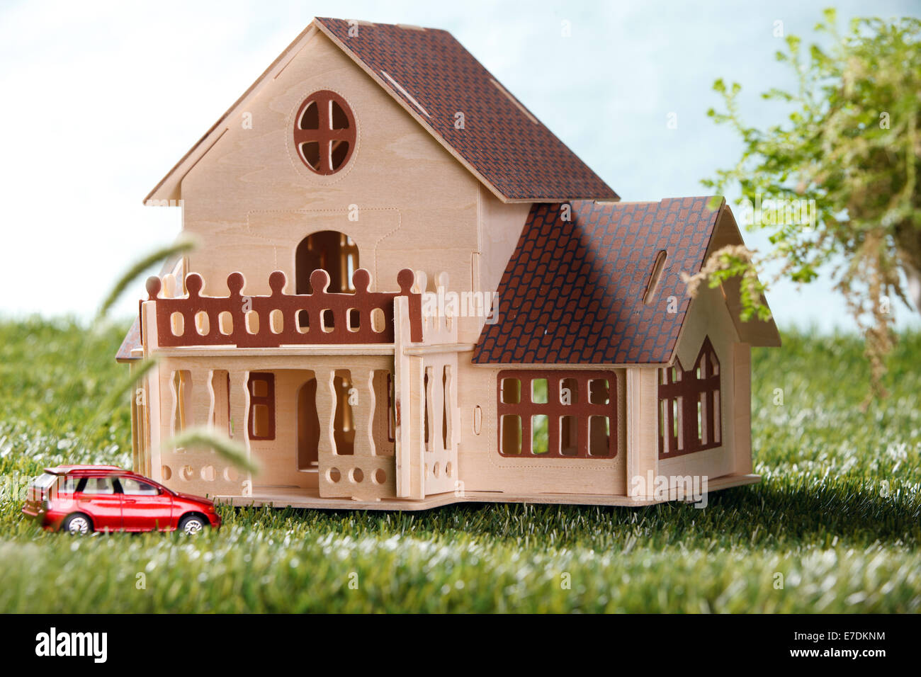 Architectural model and car model Stock Photo - Alamy