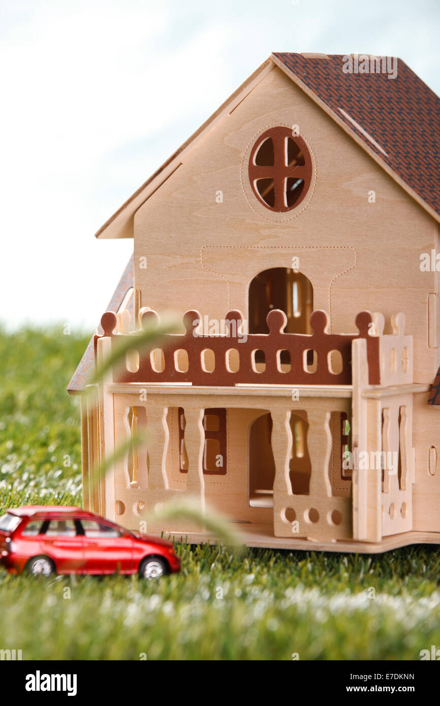 Architectural model and car model Stock Photo - Alamy