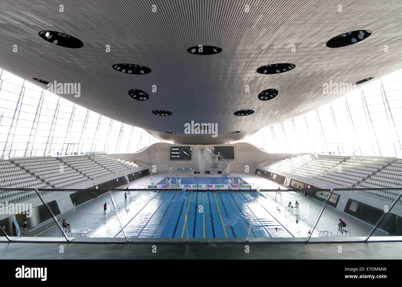 Queen Elizabeth Olympic Park - London Aquatics Centre Featuring: London ...