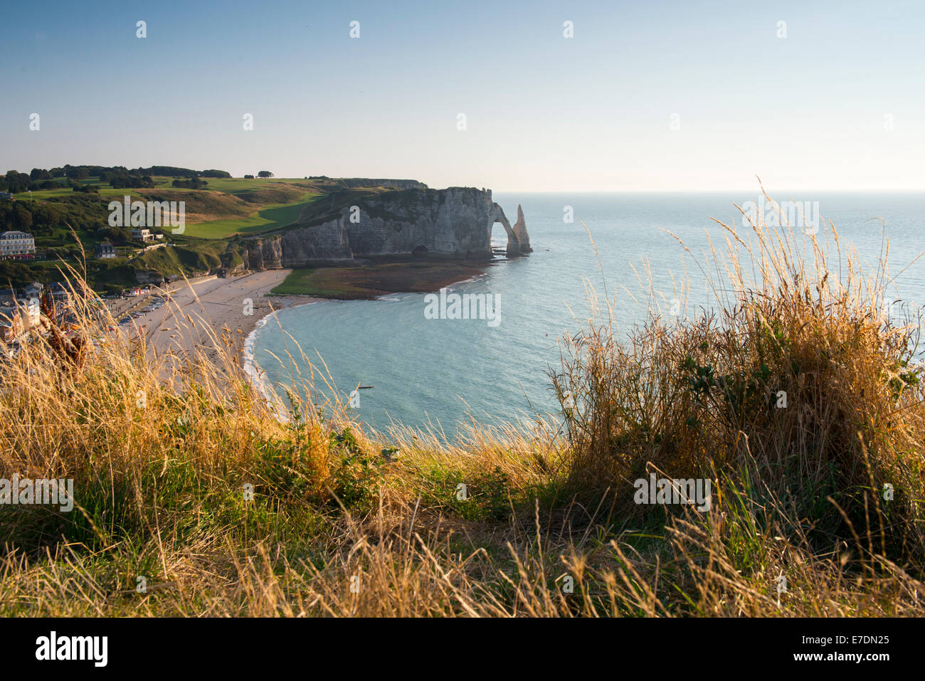 Normandy coastal cliffs view hi-res stock photography and images - Alamy