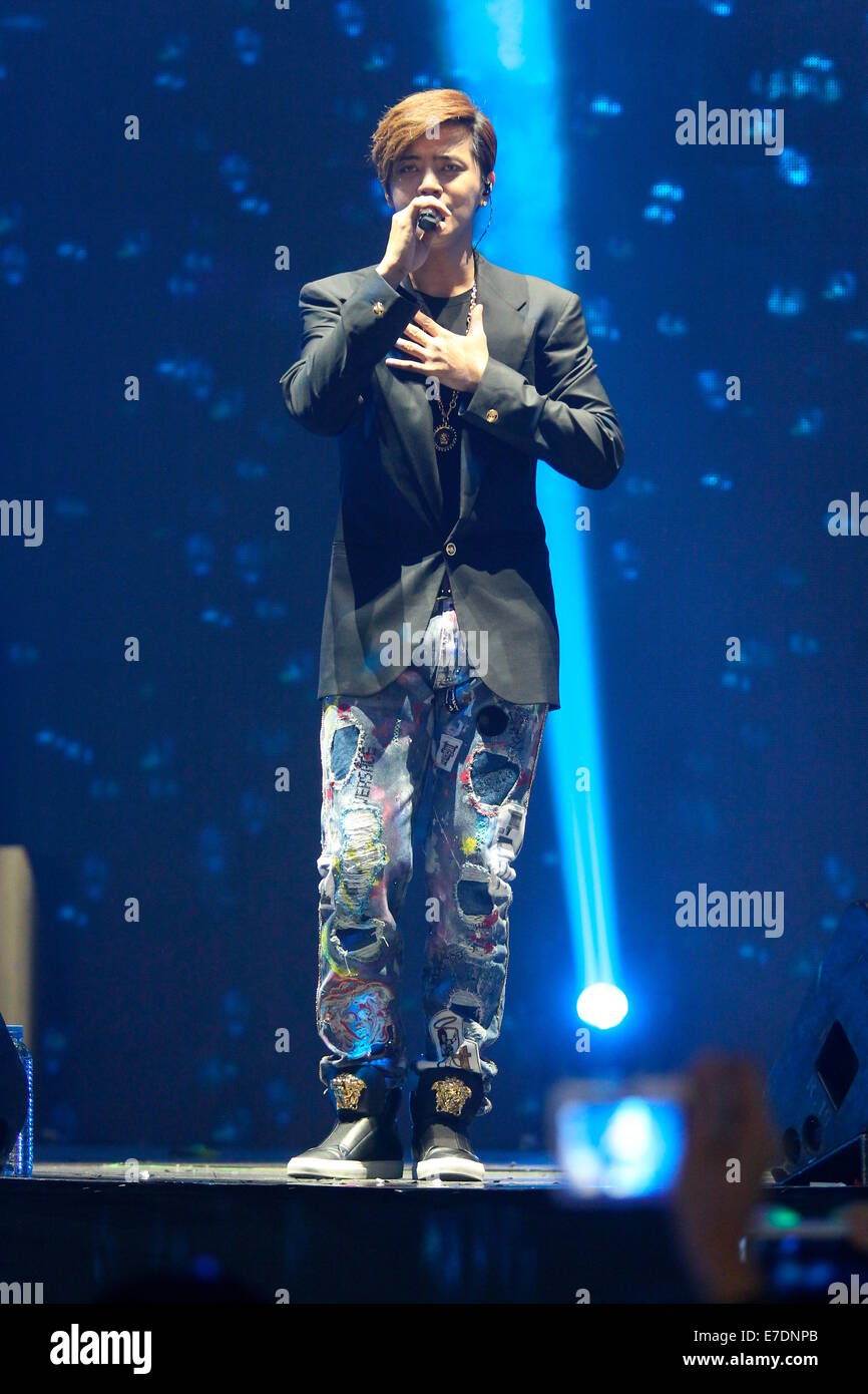 Alan Luo on the site of his concert at Hong Kong Coliseum in Hongkong ...