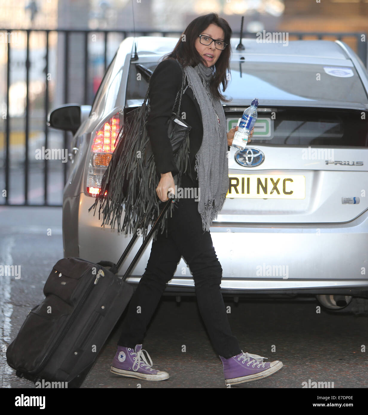 Julie Graham outside ITV Studios Featuring: Julie Graham Where: London ...