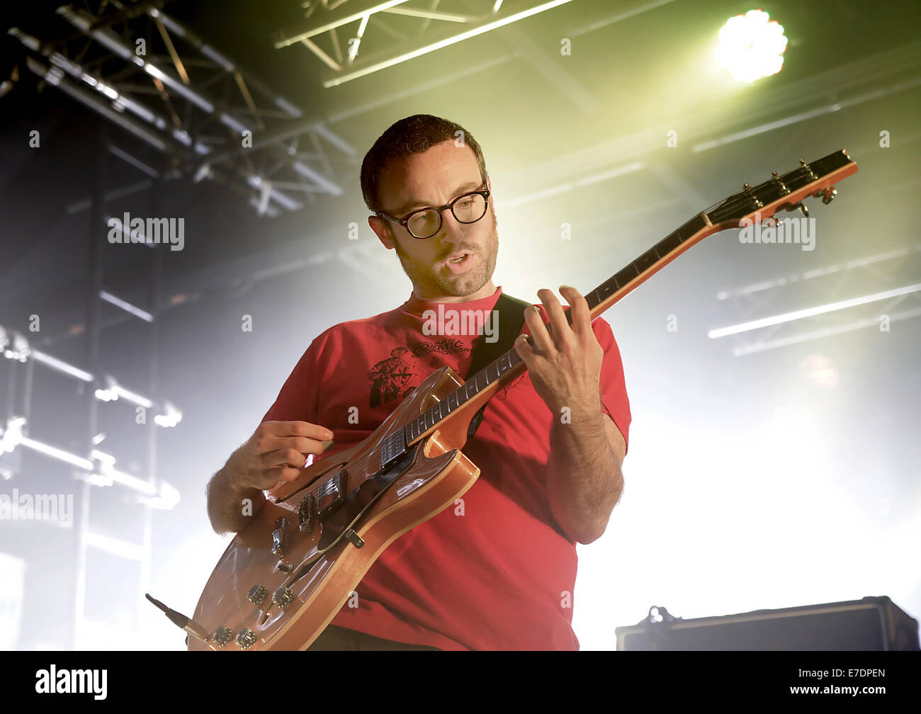 Maximo Park performing live on stage at Liverpool O2 Academy Featuring ...