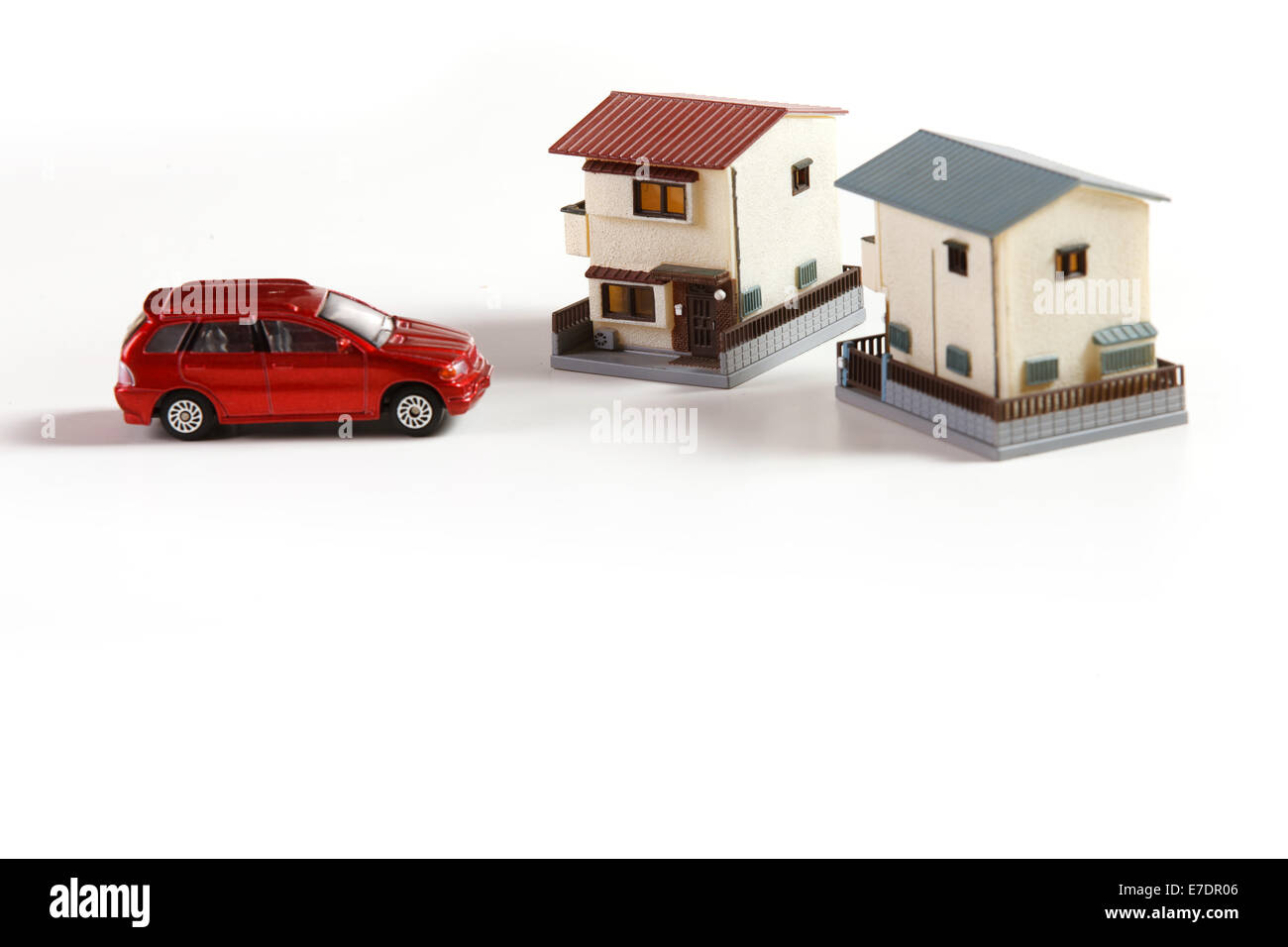 Architectural model and car model Stock Photo - Alamy