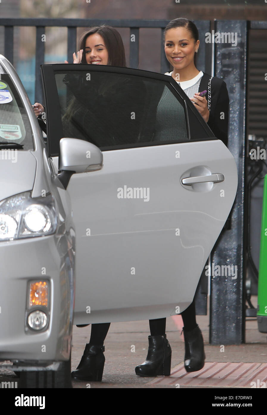 Gerogia May and Tisha Merry outside ITV Studios Featuring: Georgia May ...