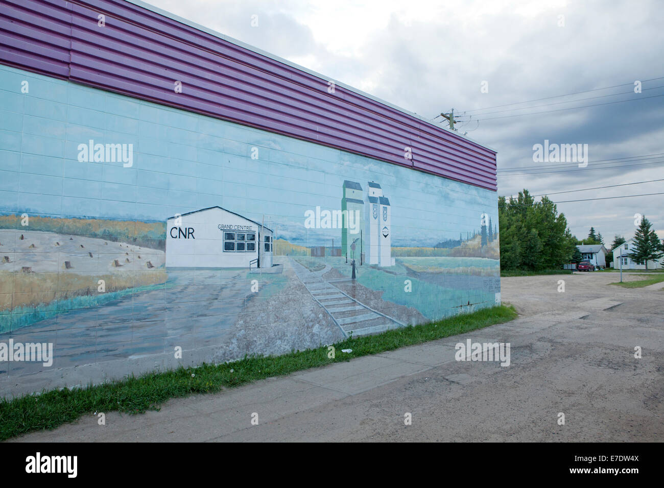 mural, cold, lake, alberta, canada Stock Photo - Alamy
