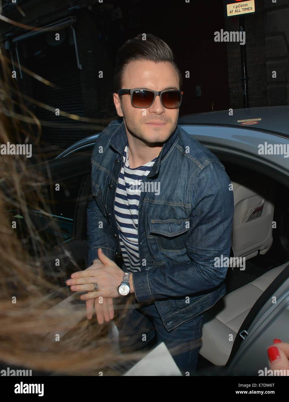 Former Westlife singer Shane Filan arrives at the stage door of The ...