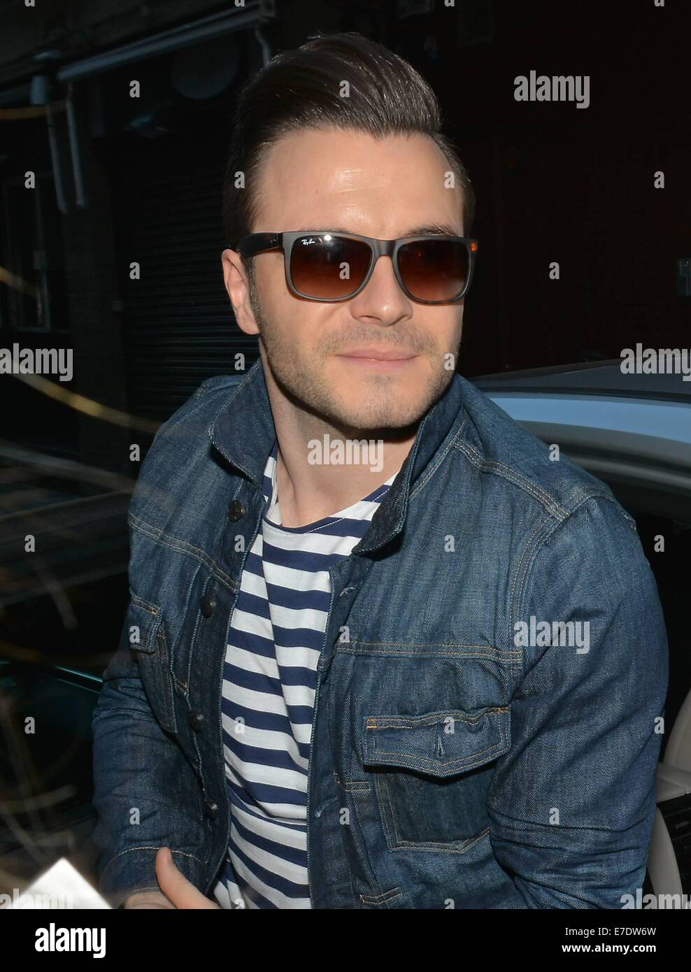 Former Westlife singer Shane Filan arrives at the stage door of The ...
