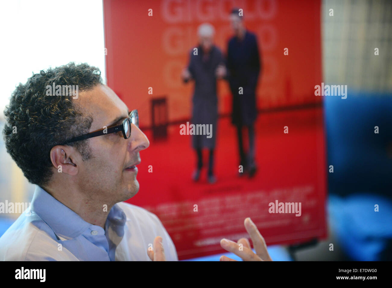John Turturro promoting his new film 'Fading Gigolo' during the Miami ...