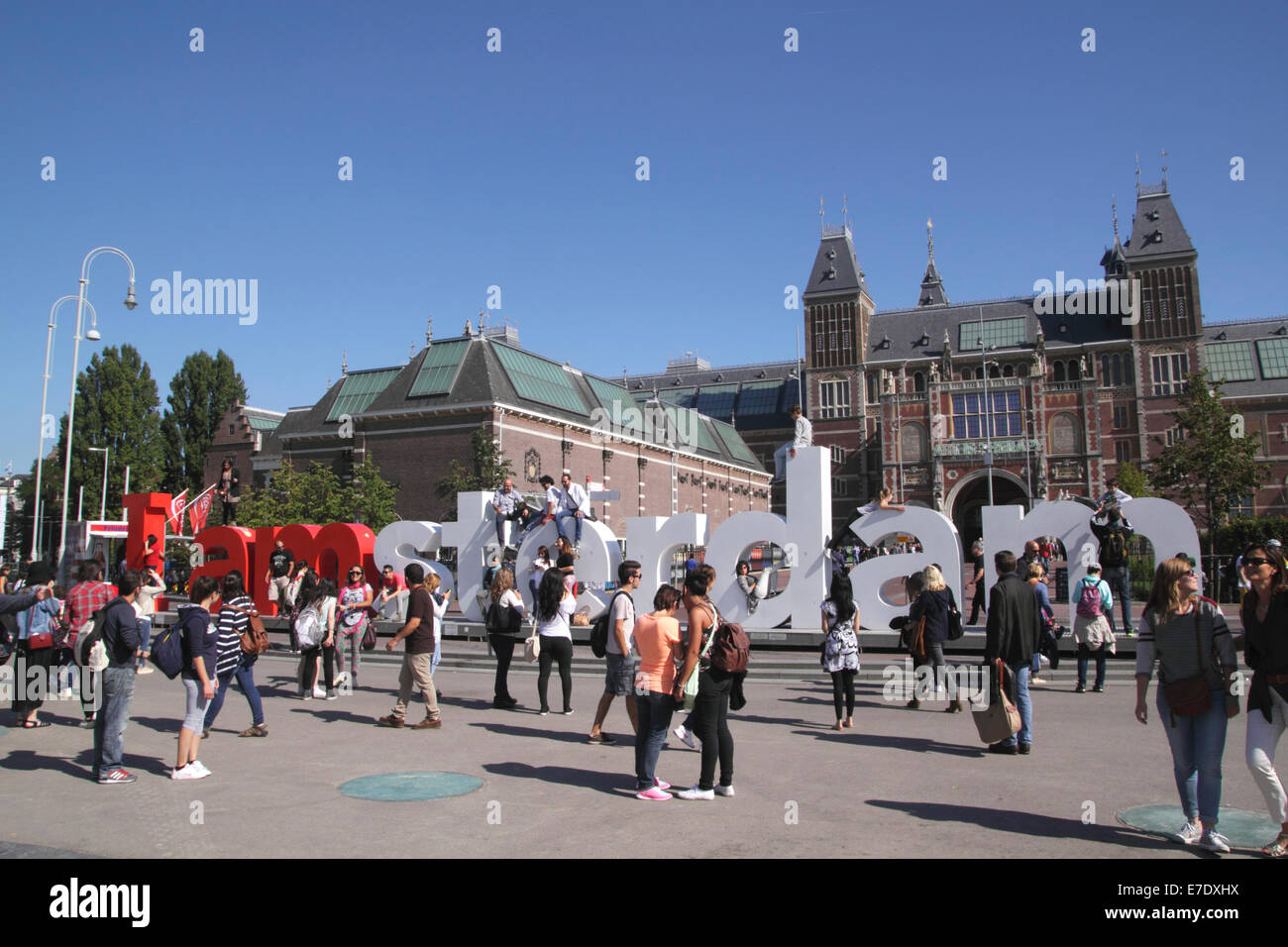 I Amsterdam sign by Rijksmuseum Amsterdam Holland Stock Photo - Alamy