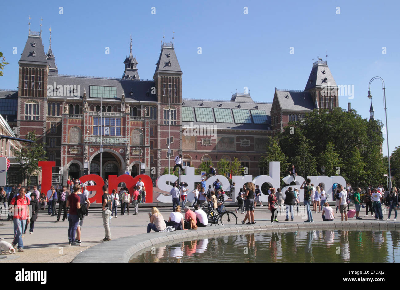 I Amsterdam sign by Rijksmuseum Amsterdam Holland Stock Photo - Alamy