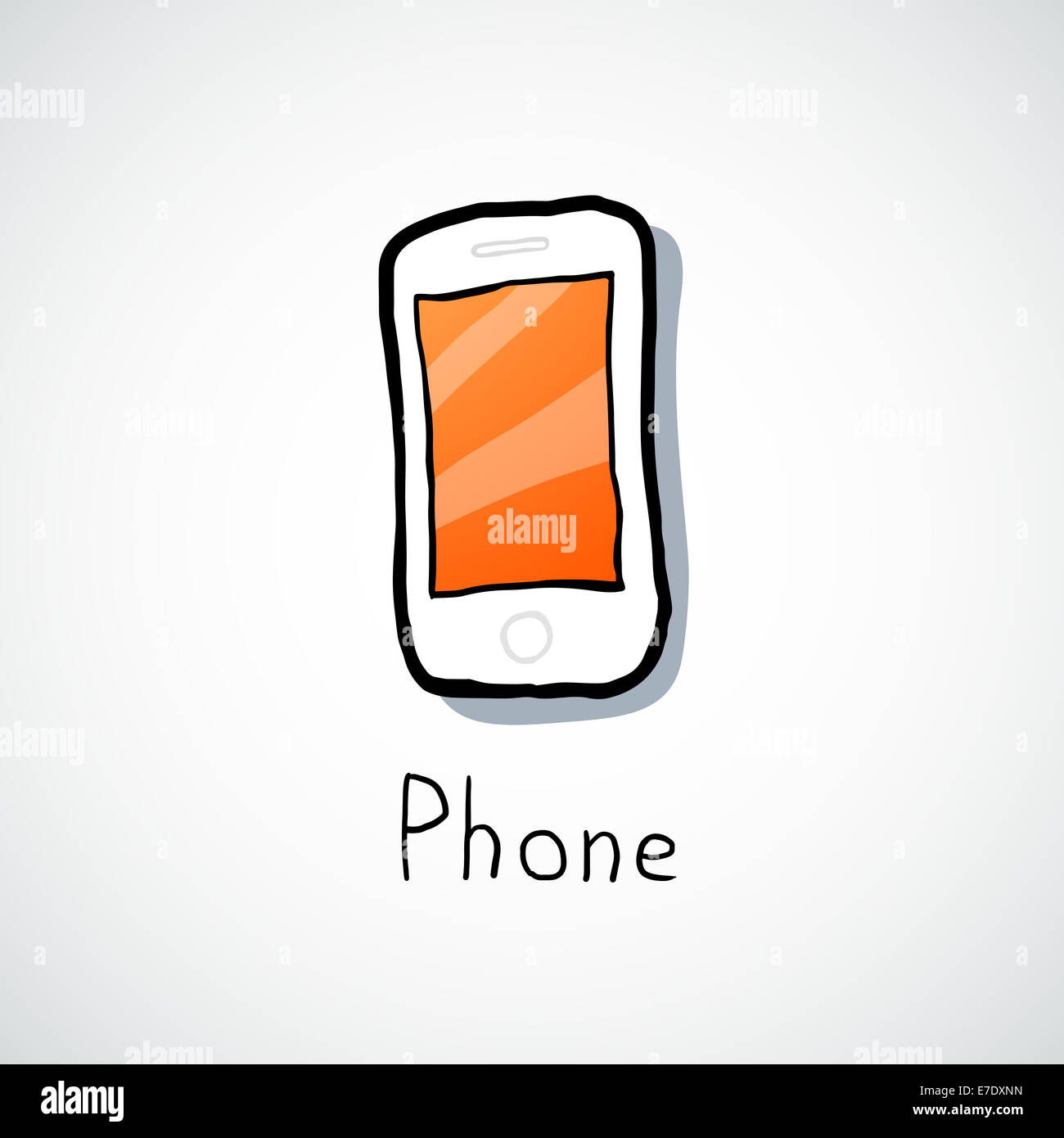 White mobile phone Stock Photo - Alamy