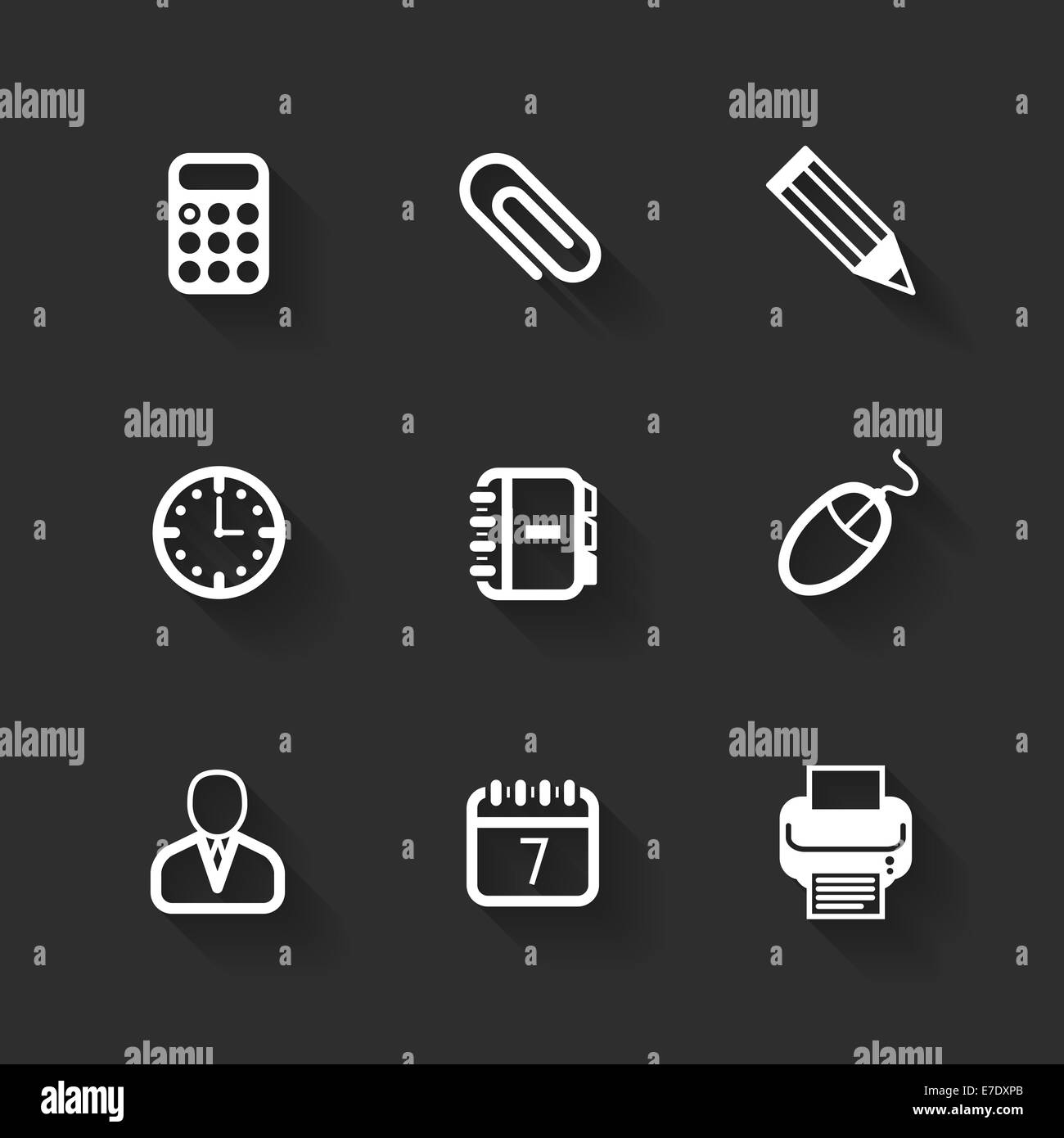 Calculator web vector icons Black and White Stock Photos & Images - Alamy