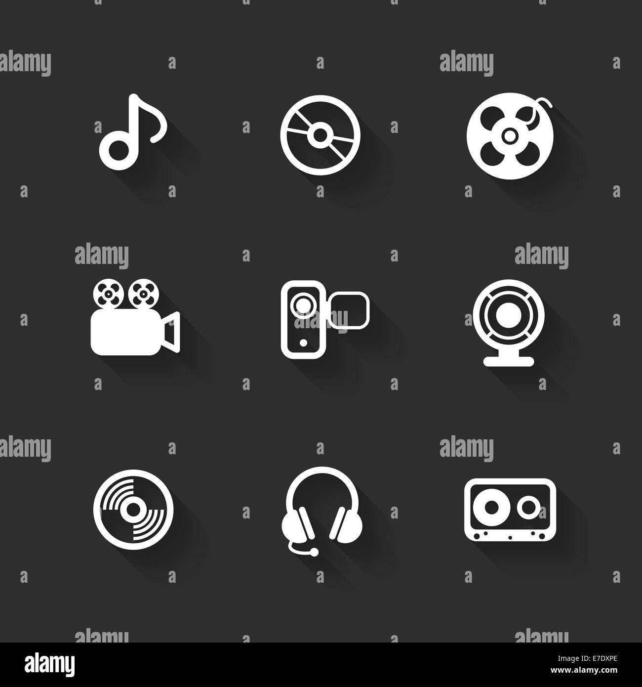 Vector Design Flat Icons Stock Photo Alamy