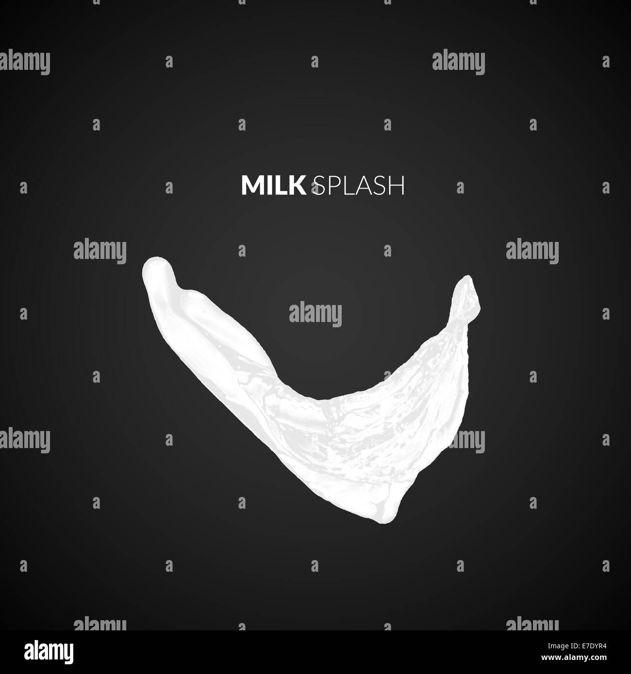 Milk splash vector Black and White Stock Photos & Images - Alamy