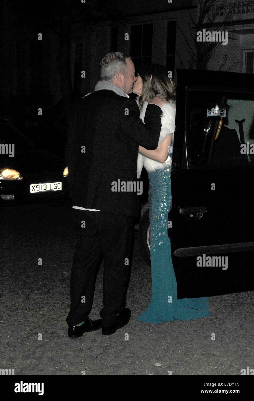 Elizabeth Hurley leaves Claridges hotel with photographer David Yarrow ...